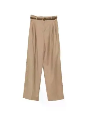 Max Mara Pleated Wide-leg Trousers