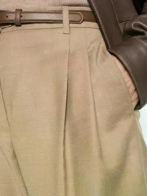 Max Mara Pleated Wide-leg Trousers