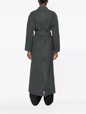 CORTANA Noon Belted Shawl-collar Oversized Coat
