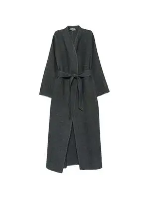 CORTANA Noon Belted Shawl-collar Oversized Coat