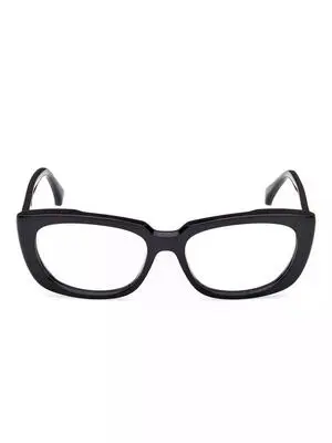 Max Mara Rectangle Frame Glasses - Black