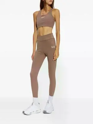 EA7 Logo-print Performance Leggings