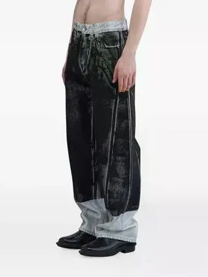 Eckhaus Latta Bend Hand-painted Jeans