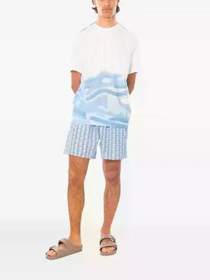 Lacoste Monogram-print Swim Shorts