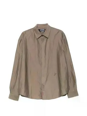 Jacquemus Logo-embroidered Concealed-fastening Shirt