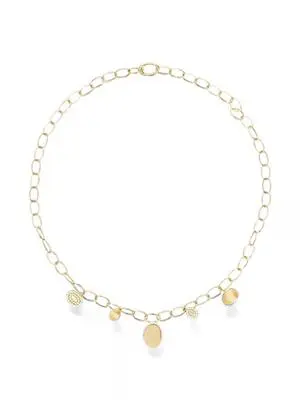 NANIS 18k Yellow Pavé Diamond Sway Boule Link Necklace - Gold