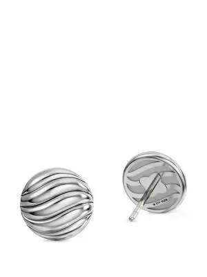 David Yurman Sculpted Cable Earrings In Sterling