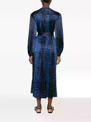 Isabel Marant Étoile Luada Abstract-print Belted Midi Dress