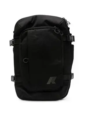 K-WAY Salomette Buckled-strap Logo-print Backpack