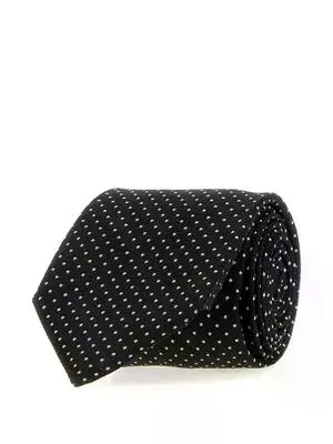 TOM FORD Polka-dot Silk Neck Tie - Black