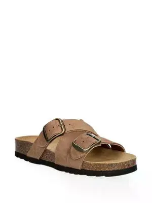 DR. SCHOLL'S SHOES Buckle-fastening Crossover Flat Sandals