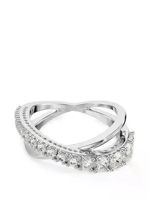 SWAROVSKI Hyperbola Crossover Crystal-embellished Ring - Silver