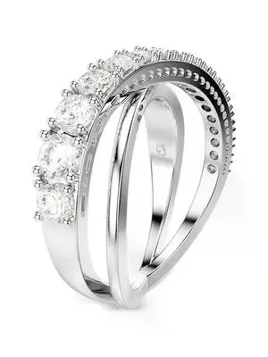 SWAROVSKI Hyperbola Crossover Crystal-embellished Ring