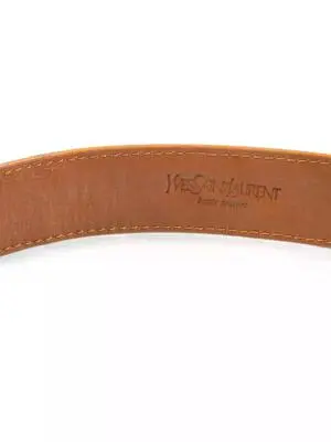 Saint Laurent 1980s Fossil Shell Belt