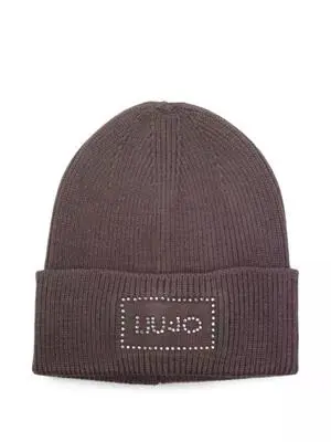 Liu Jo Logo Beanie - Brown