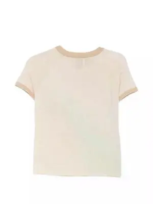 BARRIE Logo-embroidered Cashmere T-shirt