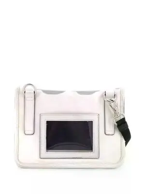 Prada Re-nylon And Leather Buckle Flap Small Crossbody Bag