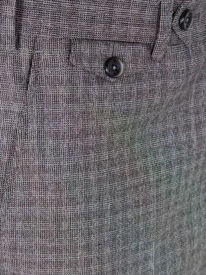 PT TORINO Wool Check Pattern Tailored Trousers
