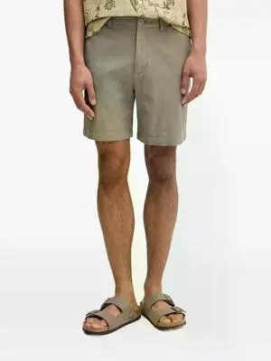 Armani Exchange Logo-plaque Shorts - Neutrals