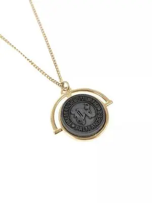 Palm Angels Seal Pendant Necklace - Gold