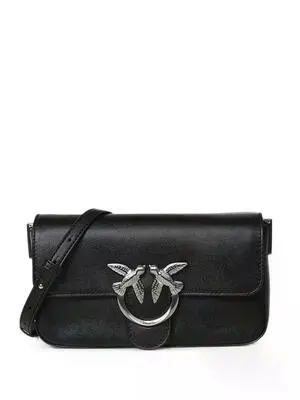 Pinko Love Birds Leather Shoulder Bag