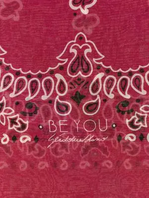 BEYOU Paisley-print Frayed Scarf