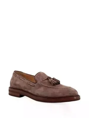 Brunello Cucinelli Tassel Suede Loafers