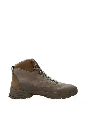 Brunello Cucinelli Suede Lace-up Hiking Boots - Brown