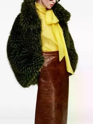 Essentiel Antwerp Kastanje Faux-fur Jacket