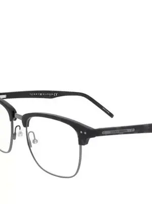 Tommy Hilfiger Tortoiseshell Effect Browline Eyeglasses