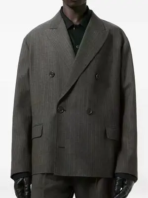 Our Legacy Double-breasted Striped Blazer