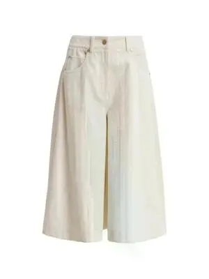 Essentiel Antwerp Off- Corduroy Wide-leg Shorts