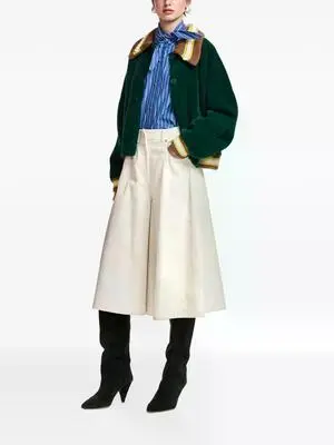 Essentiel Antwerp Off- Corduroy Wide-leg Shorts