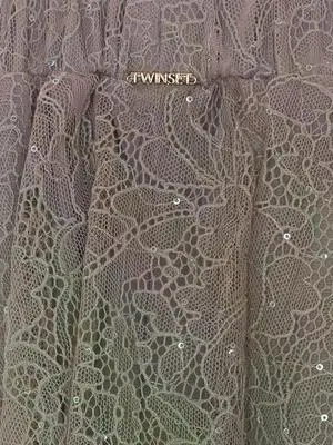 TWINSET Lace Miniskirt With Sequins