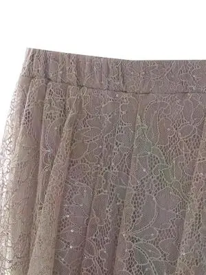 TWINSET Lace Miniskirt With Sequins