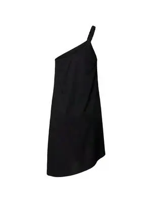 SELECTED One-shoulder Braided Strap Mini Dress