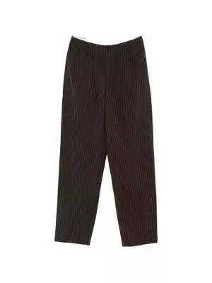 YERSE Dark Pinstripe Pattern Straight Leg Trousers