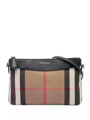 Burberry 2000-2017 Mega Check Canvas Derby Peyton Crossbody Bag