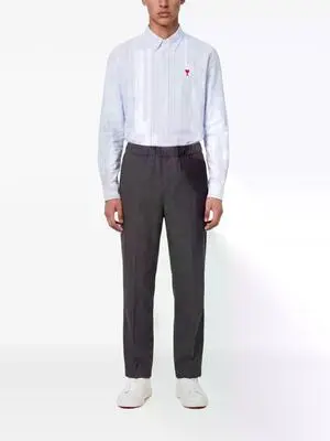 COSTUMEIN Elasticated-waistband Pressed-crease Trousers
