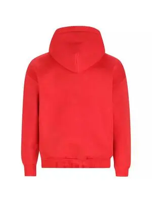 Giada Benincasa Embroidered Logo Hoodie - Red