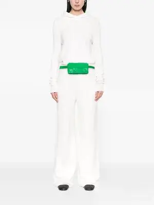 Bottega Veneta Mini Paper Calfskin Intrecciato Cassette Belt Bag - Green