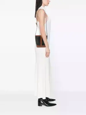 Celine 2023 Small Triomphe Coated Canvas Bucket Bag
