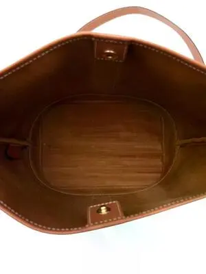 Celine 2023 Small Triomphe Coated Canvas Bucket Bag