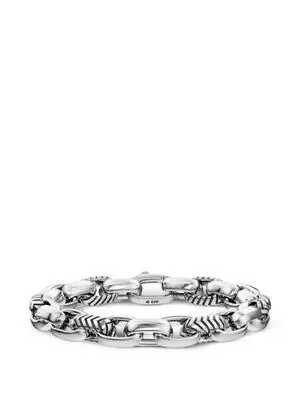 David Yurman Chevron Oval Link Bracelet - Silver