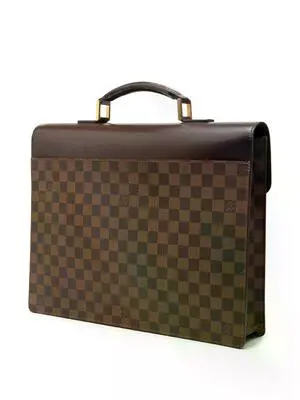 LOUIS VUITTON 2004 Damier Ebene Altona Pm Business Bag