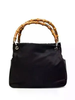 Gucci 2000-2015 Nylon Bamboo Handbag