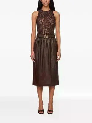 Wolford Dark Floral Lace Bodysuit