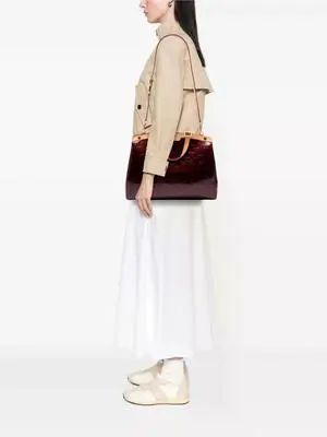LOUIS VUITTON Monogram Vernis Brea Gm Satchel - Red