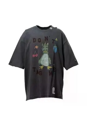 Mihara Yasuhiro Leon Doodle Printed T-shirt - Grey