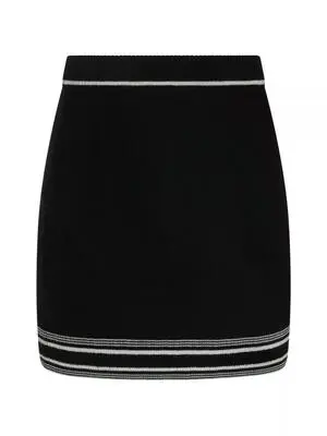 Amiri Script Knit Mini Skirt